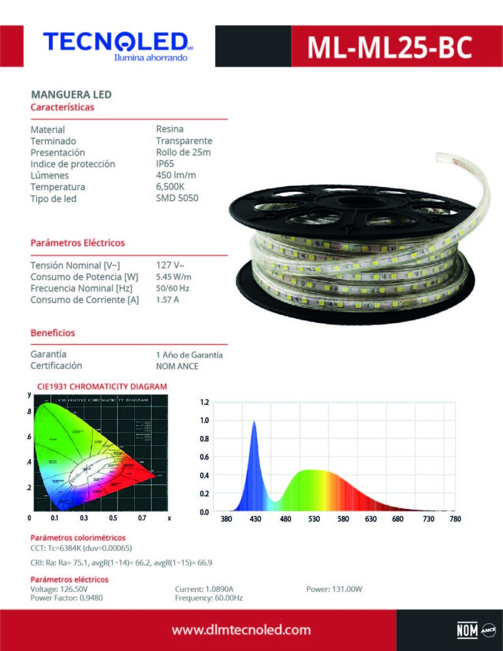Tecnoled - Manguera de LED ML-ML25-BC